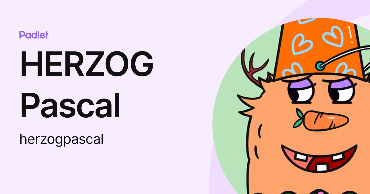 HERZOG Pascal (herzogpascal) profile | Padlet