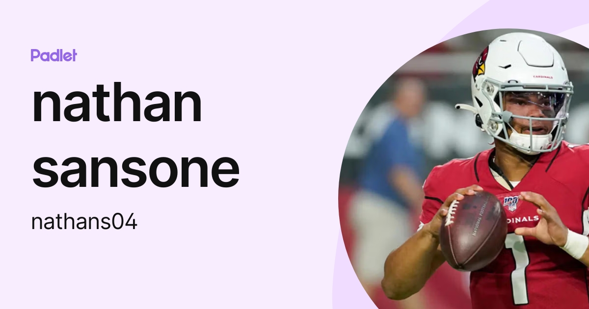 nathan sansone (nathans04) profile | Padlet