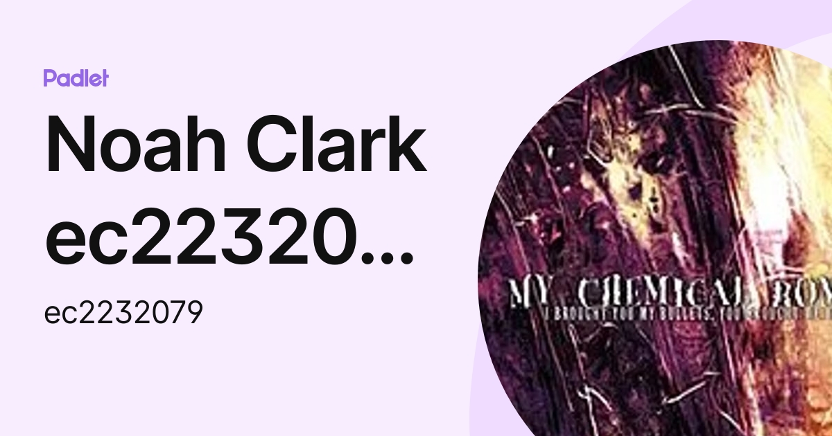 Kristopher Clark ec2232079 (ec2232079) profile | Padlet