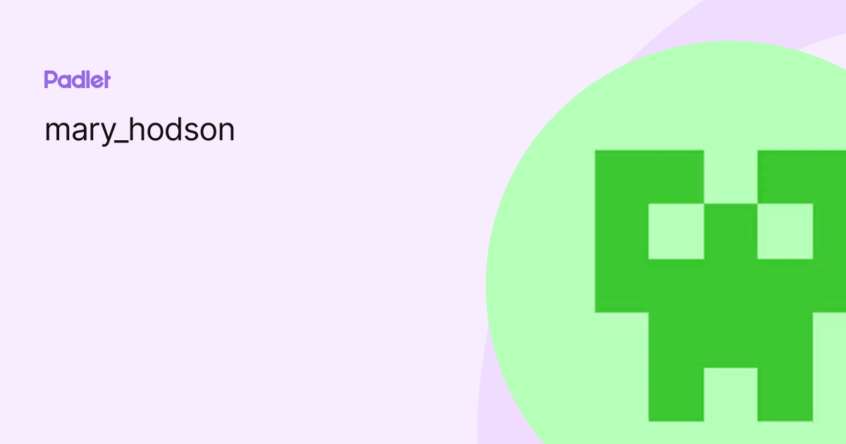 mary_hodson profile | Padlet