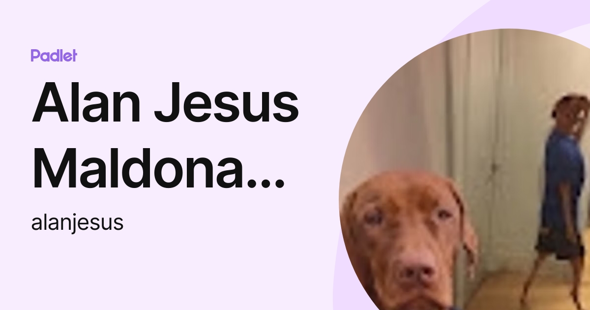 Alan Jesus Maldonado Avila (alanjesus) profile | Padlet