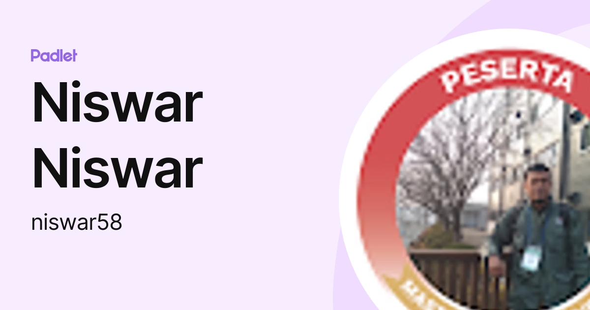 Niswar Niswar (niswar58) profile | Padlet