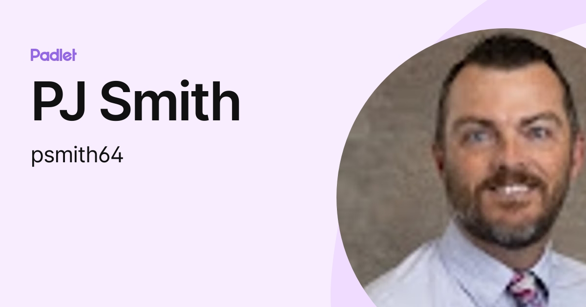 PJ Smith (psmith64) profile | Padlet