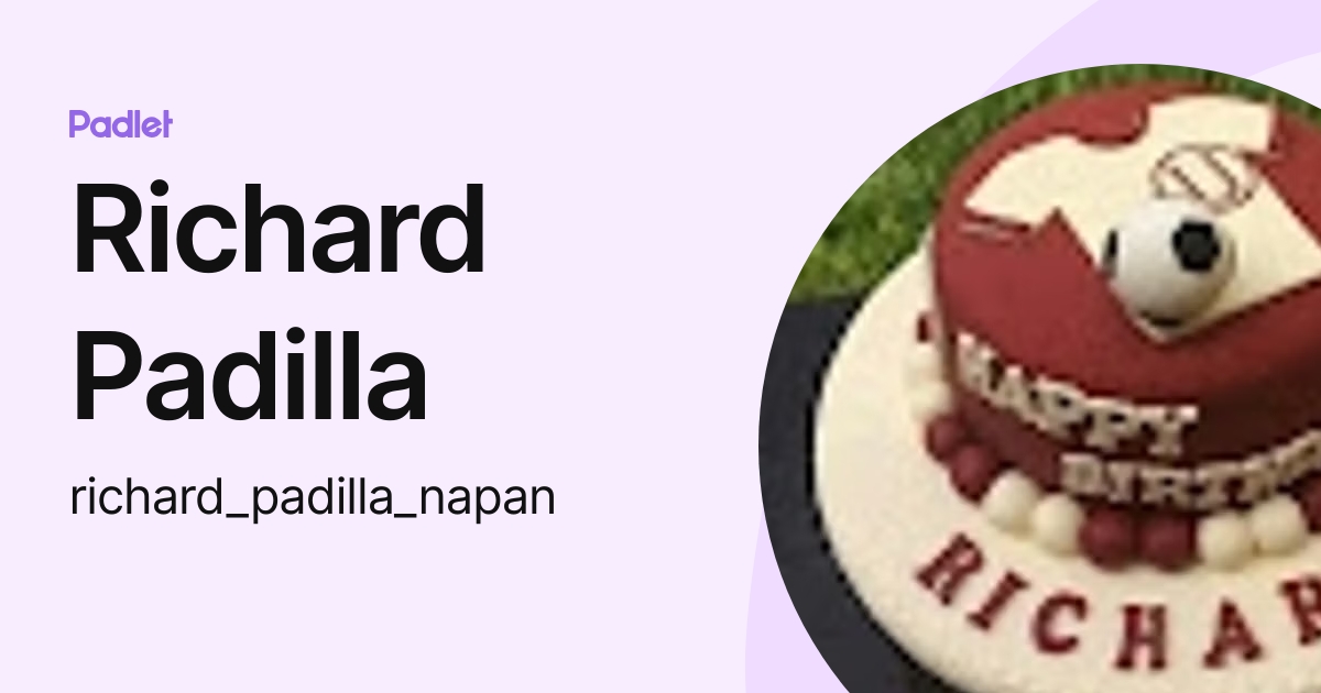 Richard Padilla (richard_padilla_napan) profile | Padlet
