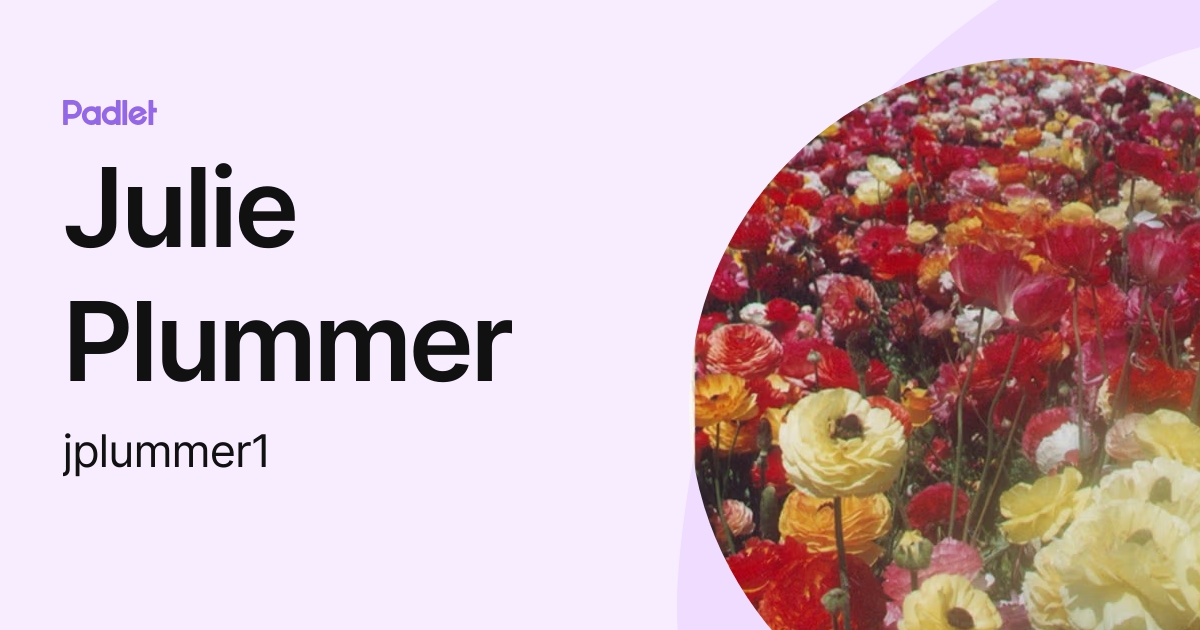 Julie Plummer (jplummer1) profile | Padlet