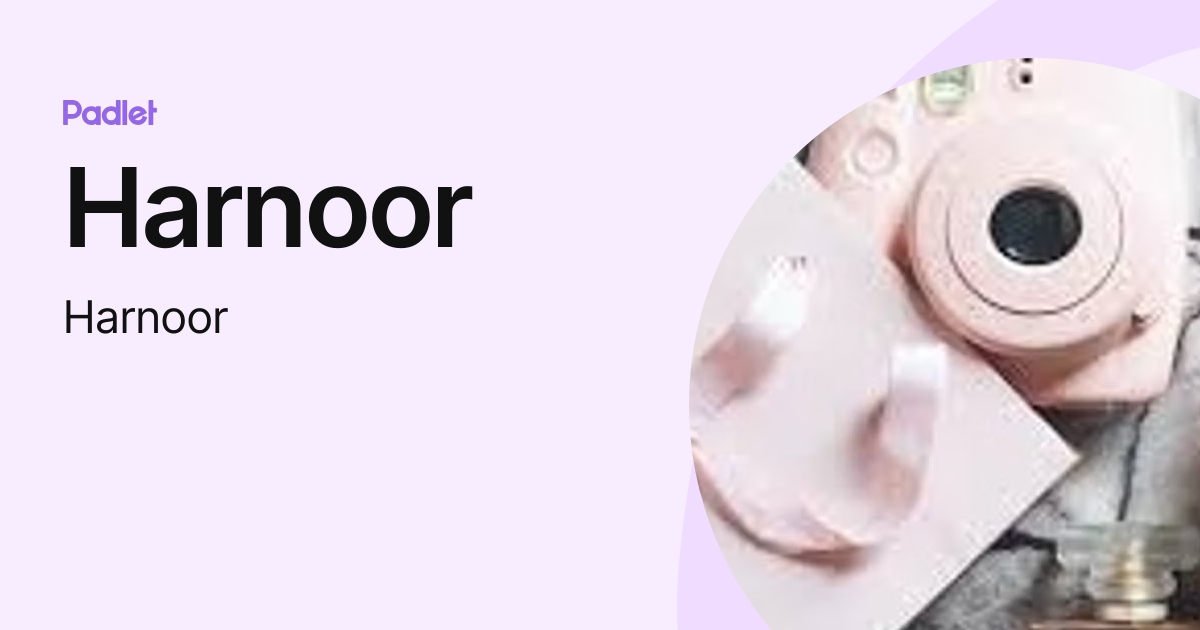 Harnoor (Harnoor) profile | Padlet