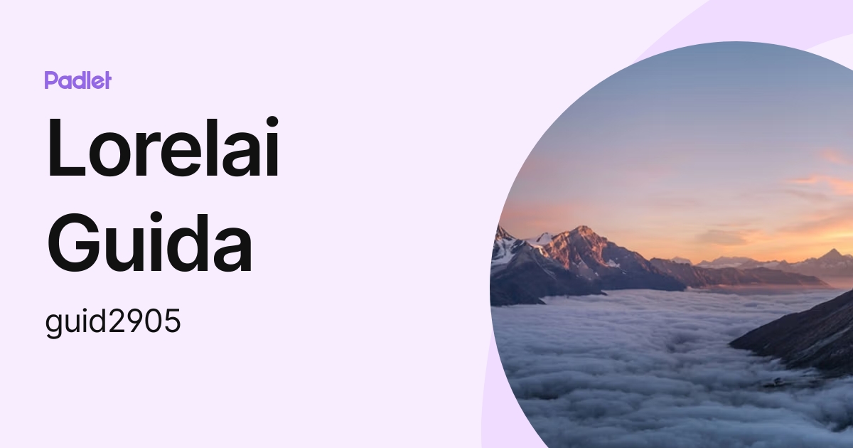 Lorelai Guida (guid2905) profile | Padlet