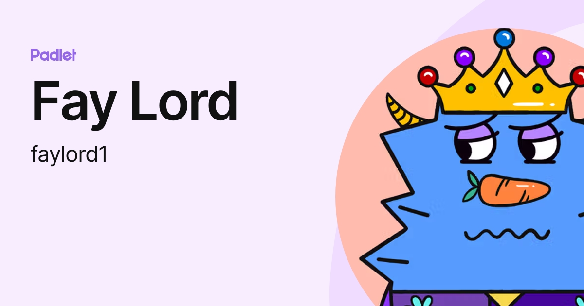 Fay Lord (faylord1) profile | Padlet