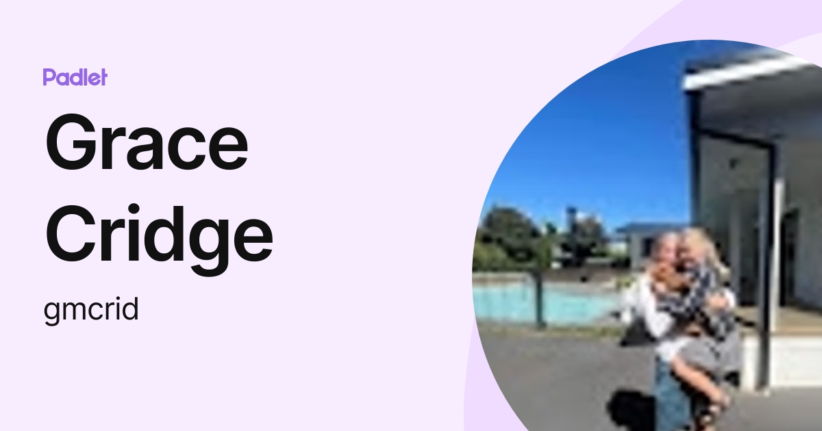 Grace Cridge (gmcrid) profile | Padlet