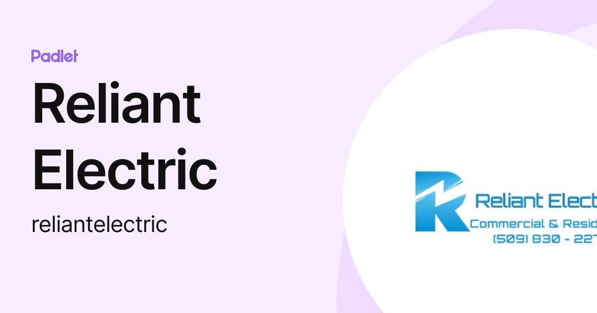 Reliant Electric (reliantelectric) profile | Padlet