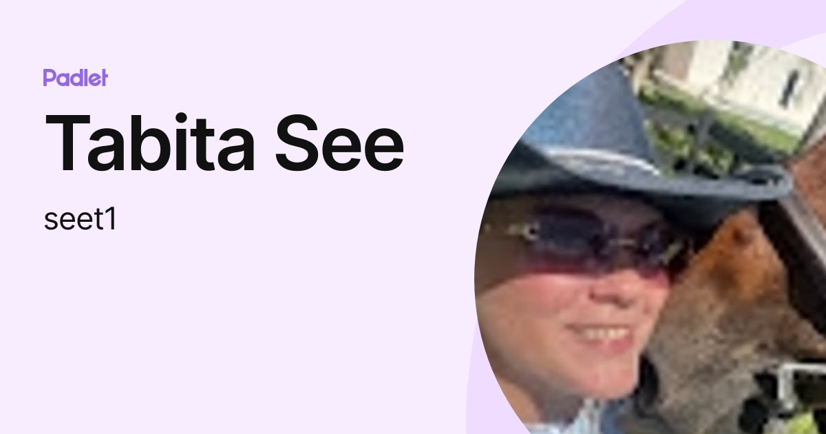 Tabita See (seet1) profile | Padlet