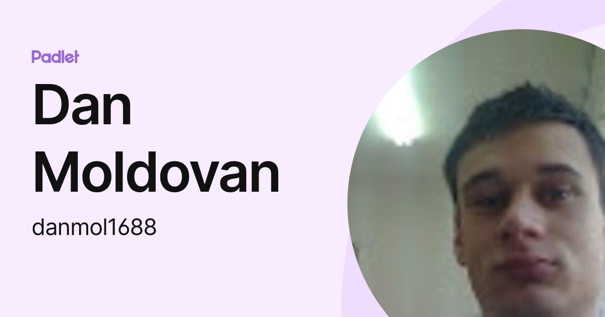 Dan Moldovan (danmol1688) profile | Padlet