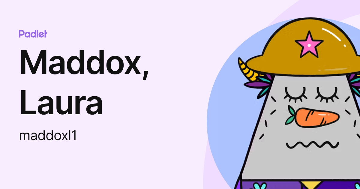 Maddox, Laura (maddoxl1) profile | Padlet