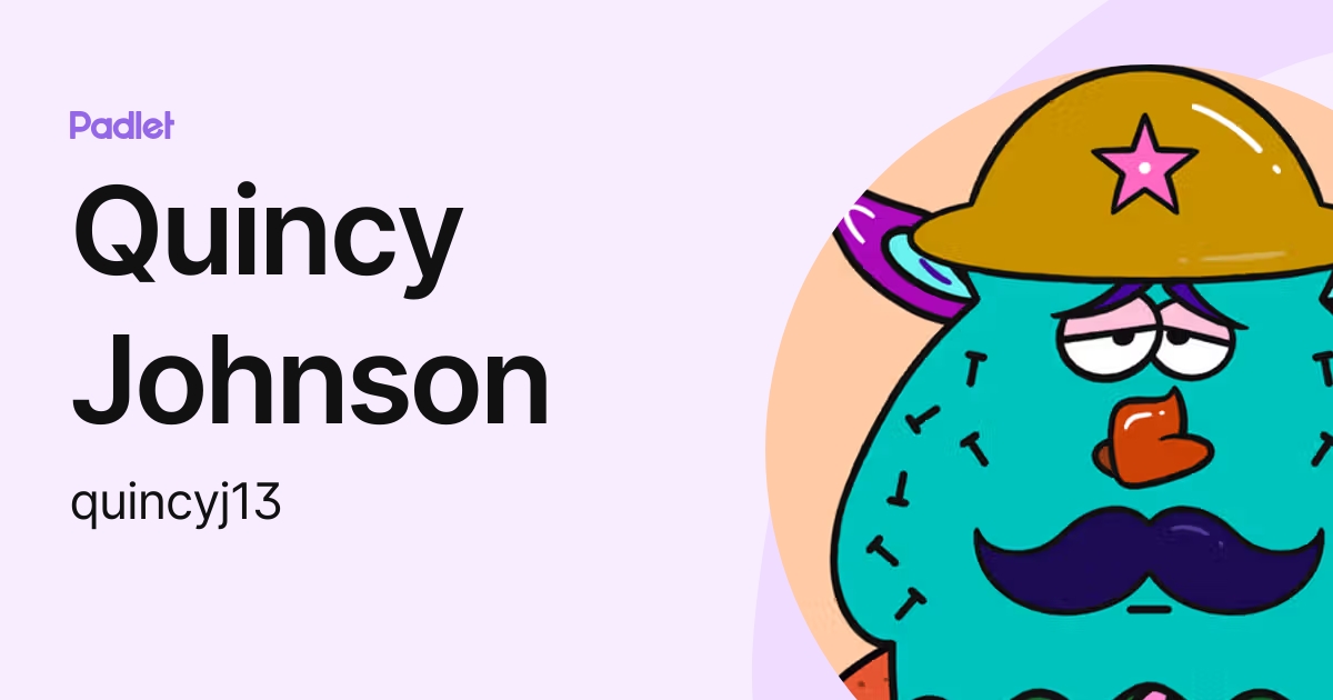 Quincy Johnson (quincyj13) profile | Padlet