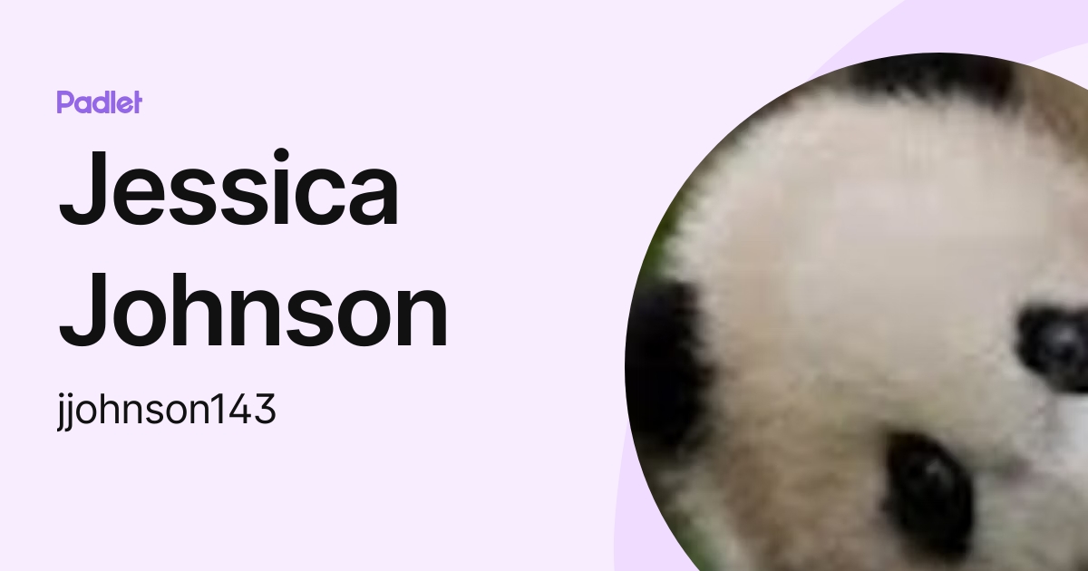 Jessica Johnson (jjohnson143) profile | Padlet