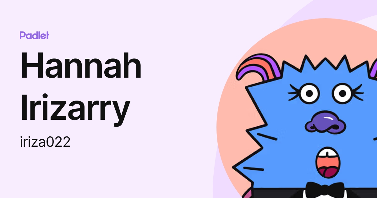 Hannah Irizarry (iriza022) profile | Padlet