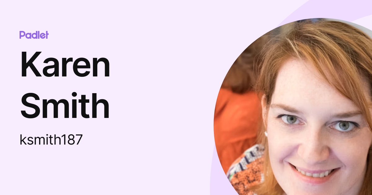 Karen Smith (ksmith187) profile | Padlet