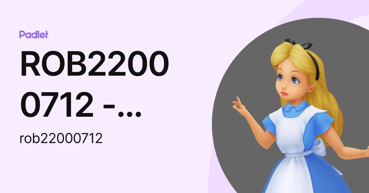 ROB22000712 - Libby Roberts (rob22000712) profile | Padlet