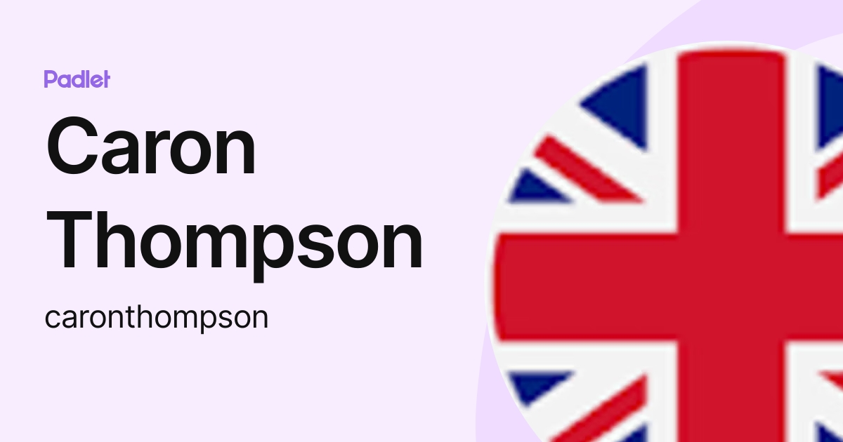 Caron Thompson (caronthompson) profile | Padlet