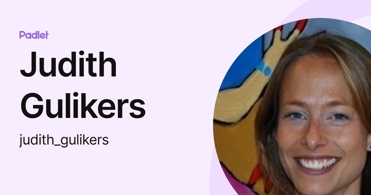 Judith Gulikers (judith_gulikers) profile | Padlet