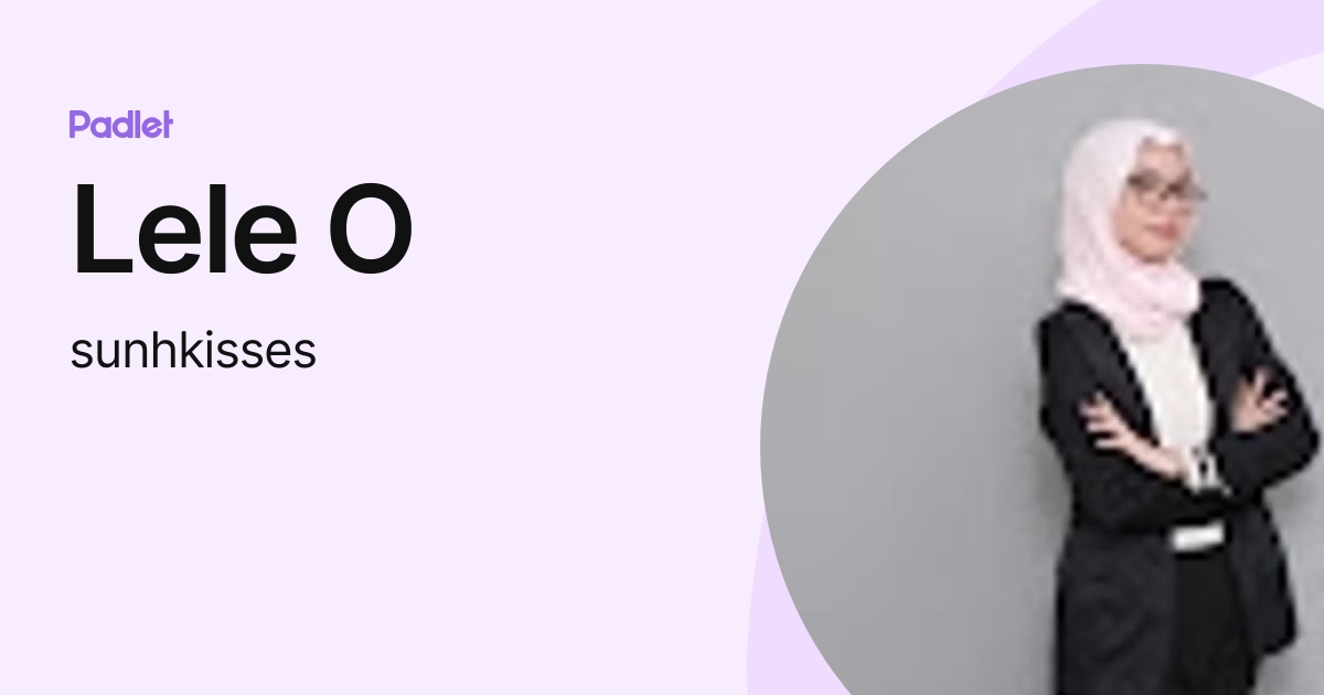 Lele O (sunhkisses) profile | Padlet