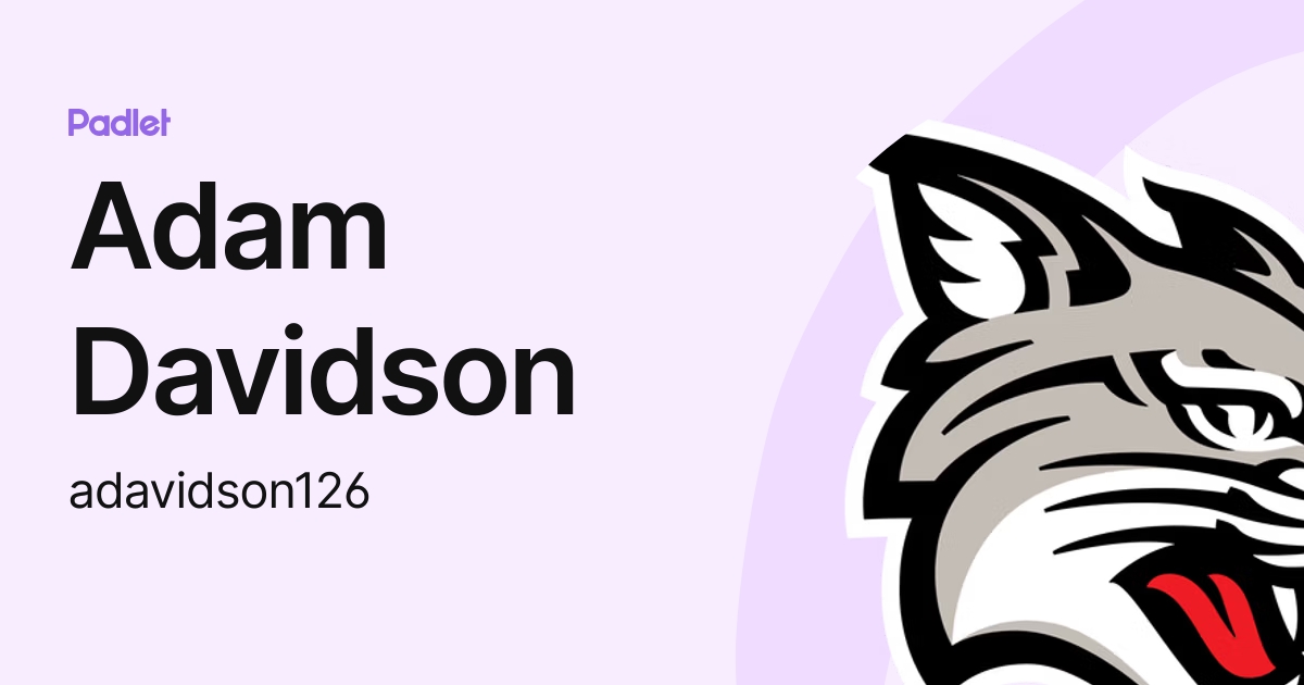 Adam Davidson (adavidson126) profile | Padlet