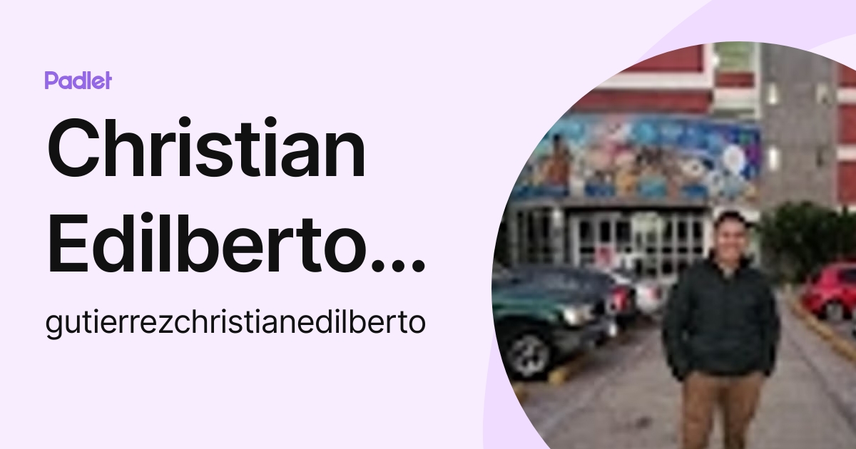 Christian Edilberto Gutierrez Nicolas (gutierrezchristianedilberto ...