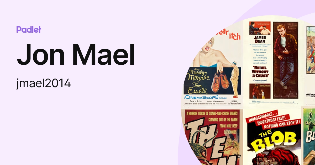 Jon Mael (jmael2014) profile | Padlet