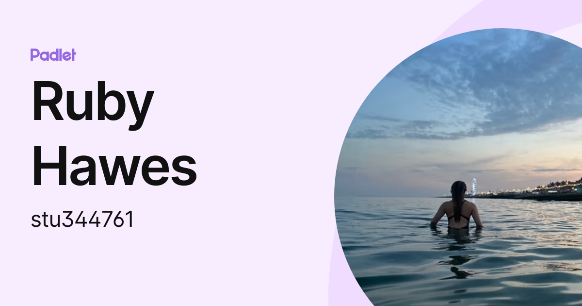 Ruby Hawes (stu344761) profile | Padlet