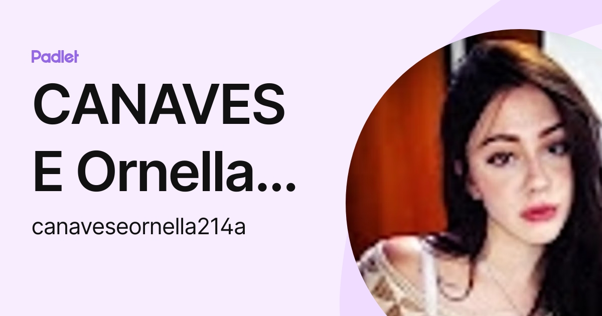 CANAVESE Ornella FADU - UBA (canaveseornella214a) profile | Padlet