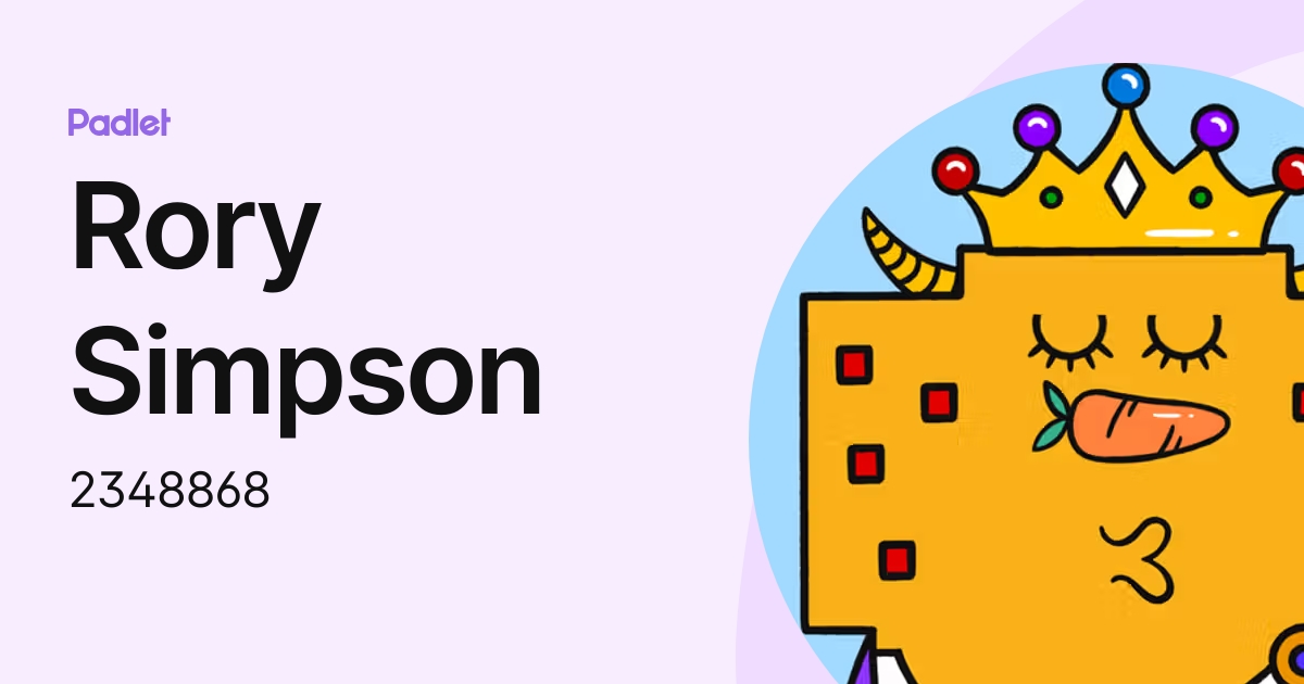 Rory Simpson (2348868) profile | Padlet