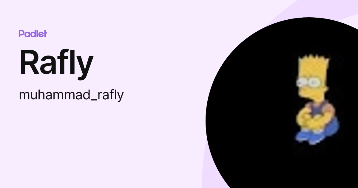 Rafly (muhammad_rafly) profile | Padlet