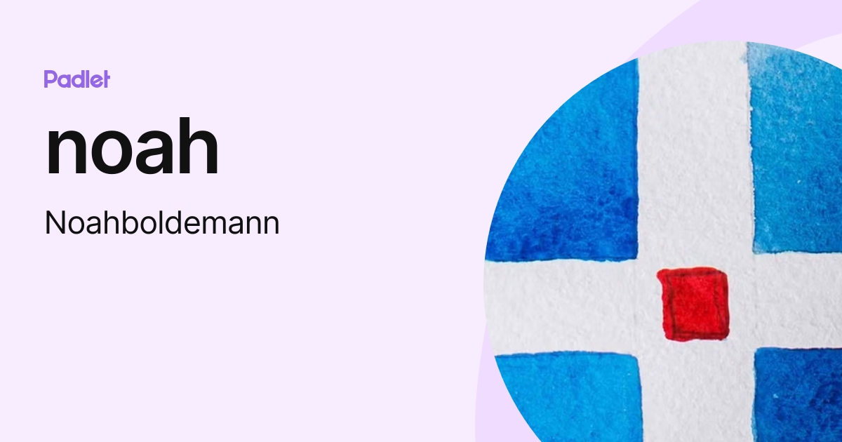 noah (Noahboldemann) profile | Padlet