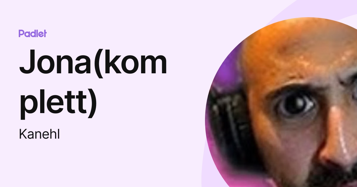 Jona(komplett) (Kanehl) profile | Padlet