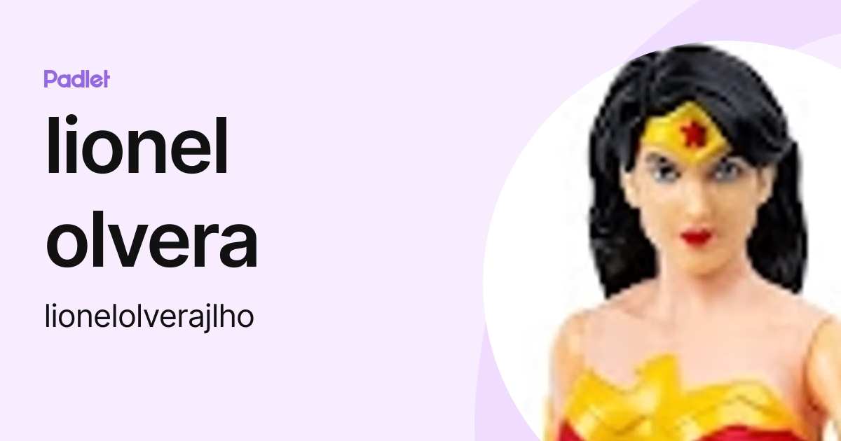 lionel olvera (lionelolverajlho) profile | Padlet