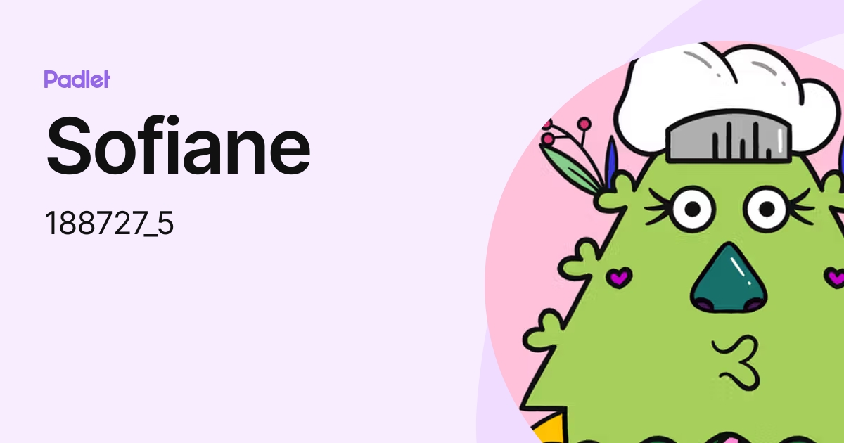 Sofiane (SofianeAb) profile | Padlet