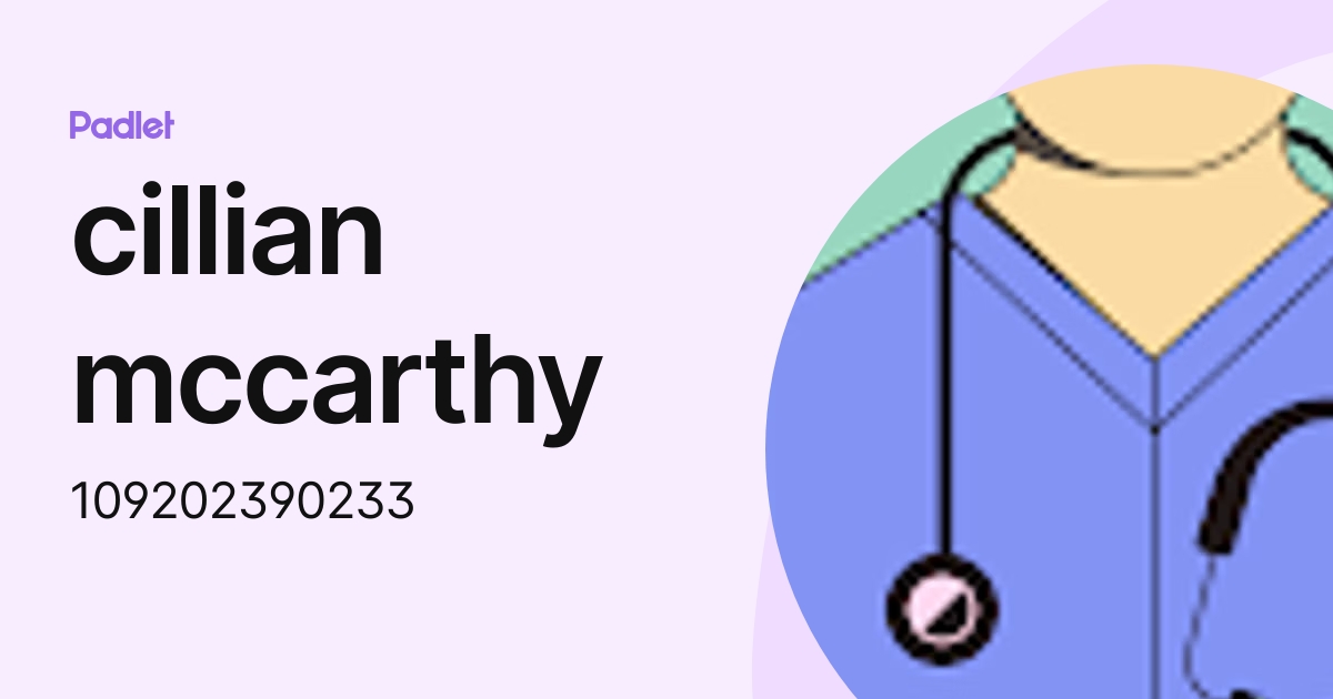 cillian mccarthy (109202390233) profile | Padlet