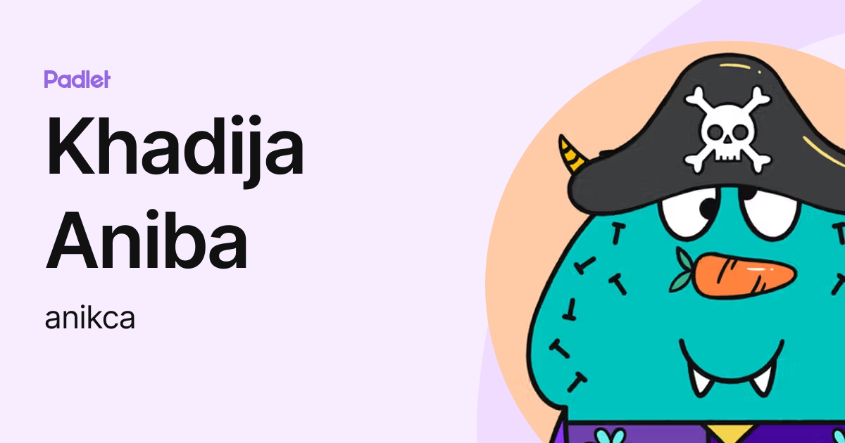 Khadija Aniba (anikca) profile | Padlet