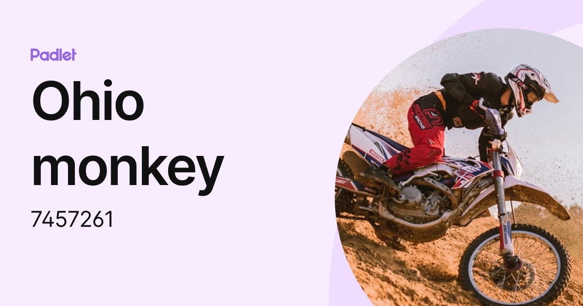 Ohio monkey (7457261) profile | Padlet