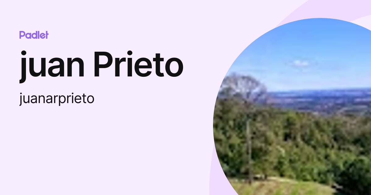 juan Prieto (juanarprieto) profile | Padlet