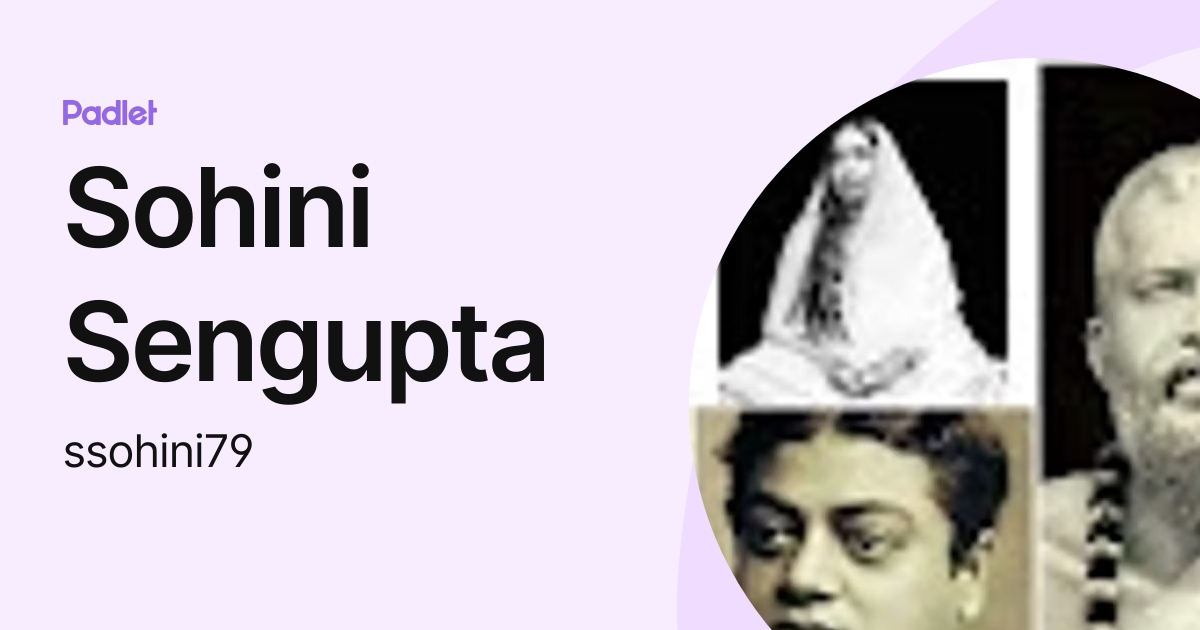 Sohini Sengupta (ssohini79) profile | Padlet
