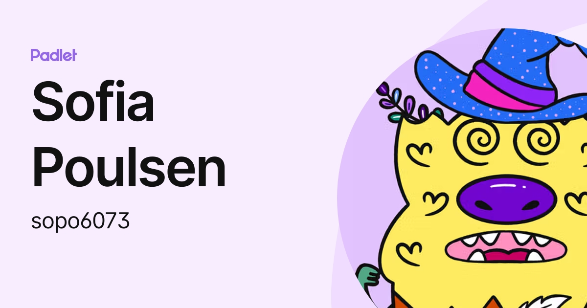Sofia Poulsen (sopo6073) profile | Padlet