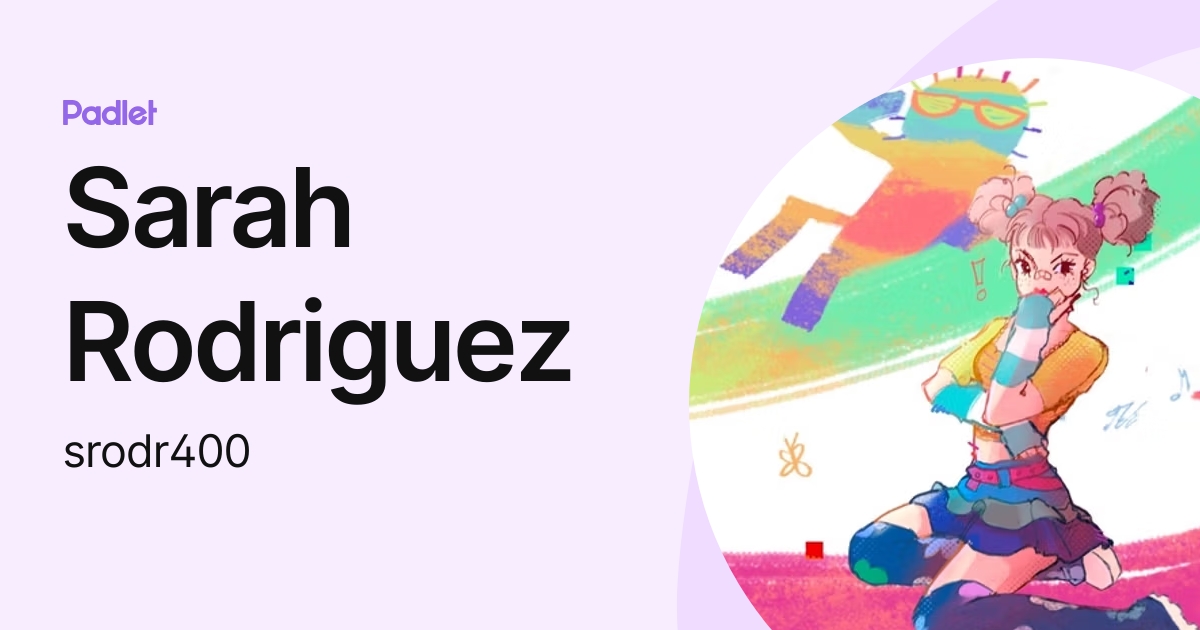 Sarah Rodriguez (srodr400) profile | Padlet