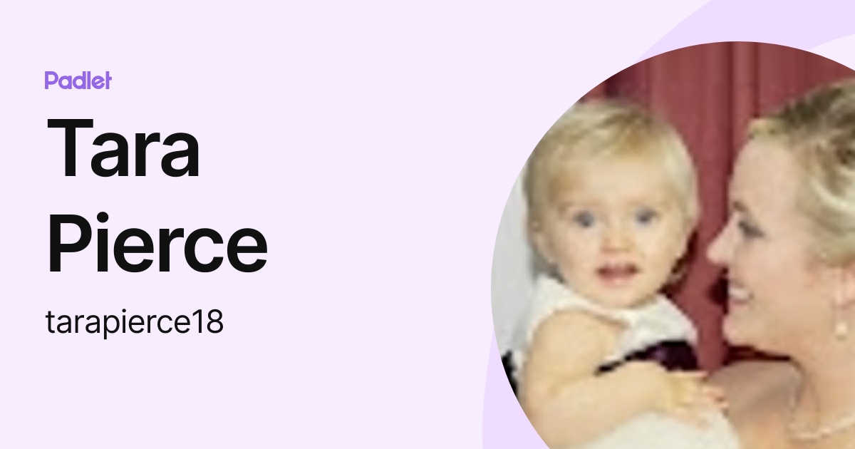 Tara Pierce (tarapierce18) profile | Padlet