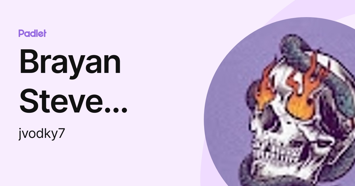 Brayan Steve Orozco (jvodky7) profile | Padlet