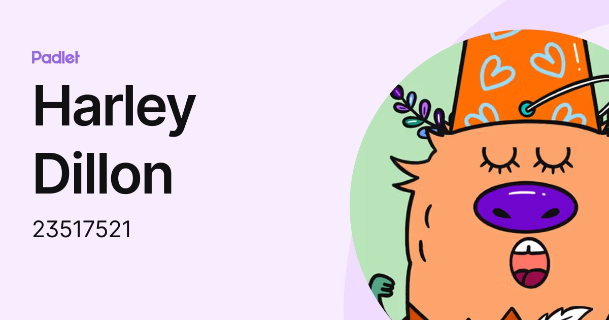 Harley Dillon (23517521) profile | Padlet