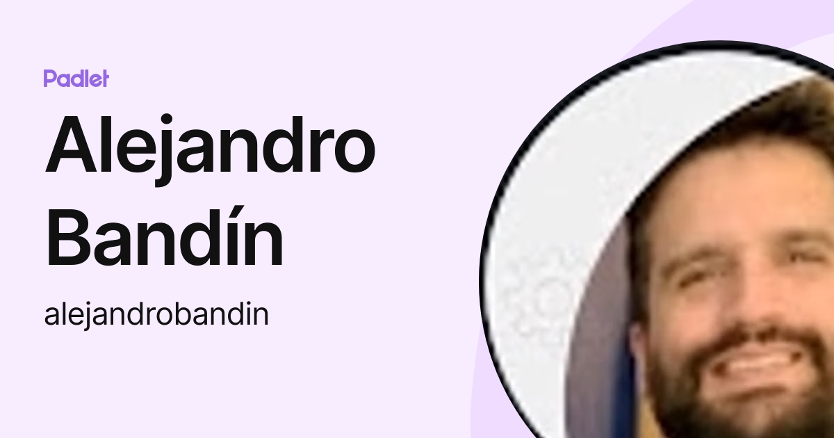 Alejandro Bandín (alejandrobandin) profile | Padlet