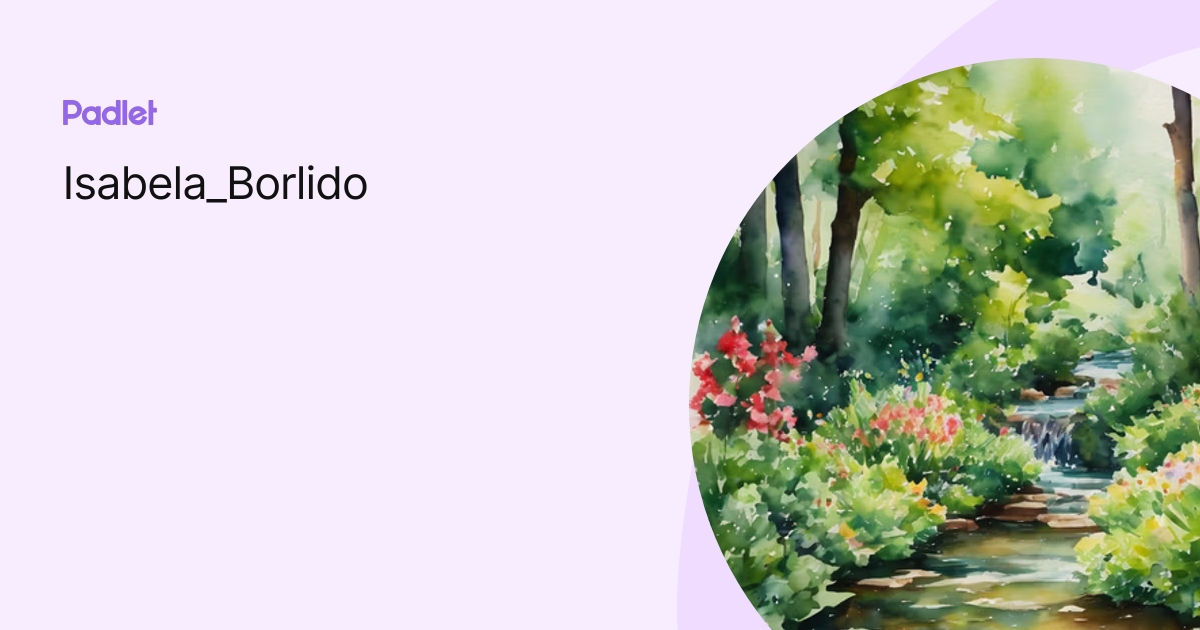 Isabela_Borlido profile | Padlet