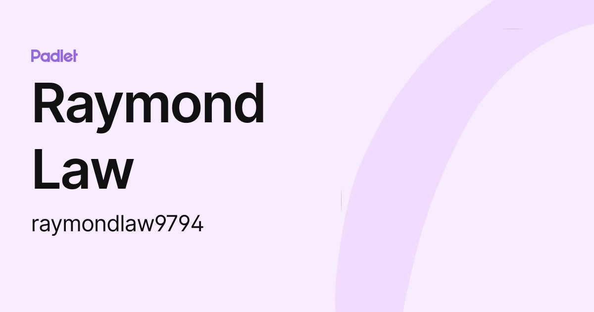 Raymond Law (raymondlaw9794) profile | Padlet