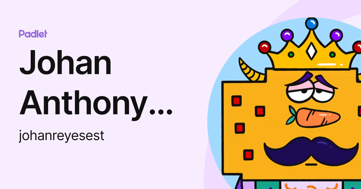 Johan Anthony Reyes Franco (johanreyesest) profile | Padlet